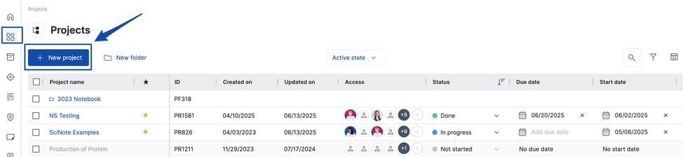 How to Create a SciNote Project and Add Users to it?